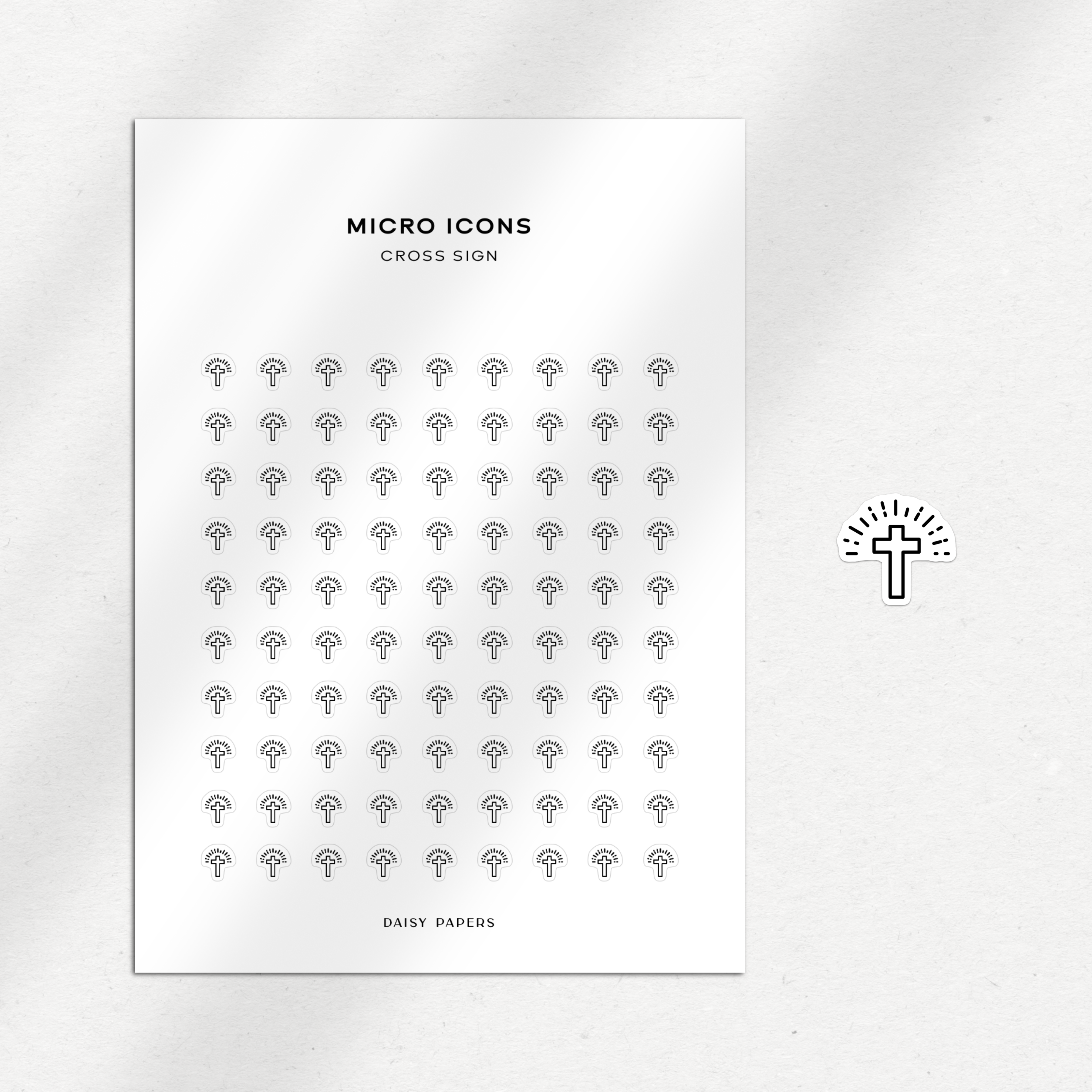 Micro Icons - Cross Sign – shopdaisypapers